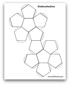 Dodecahedron Template Printable